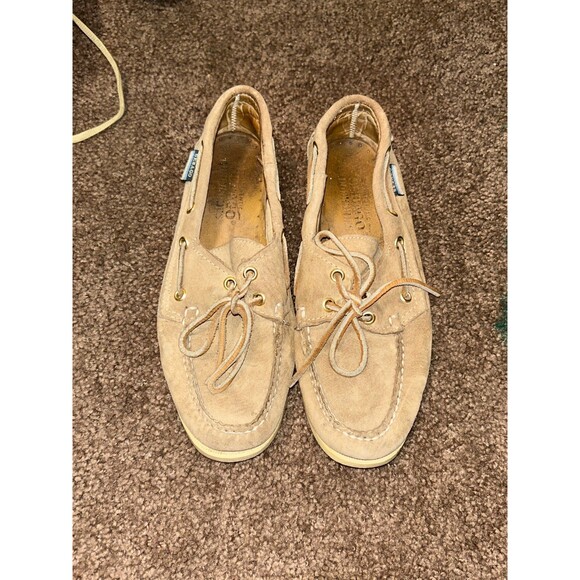 Sebago | Shoes | Sebago Docksides Womens Boat Shoe Size 7m Tan Leather ...
